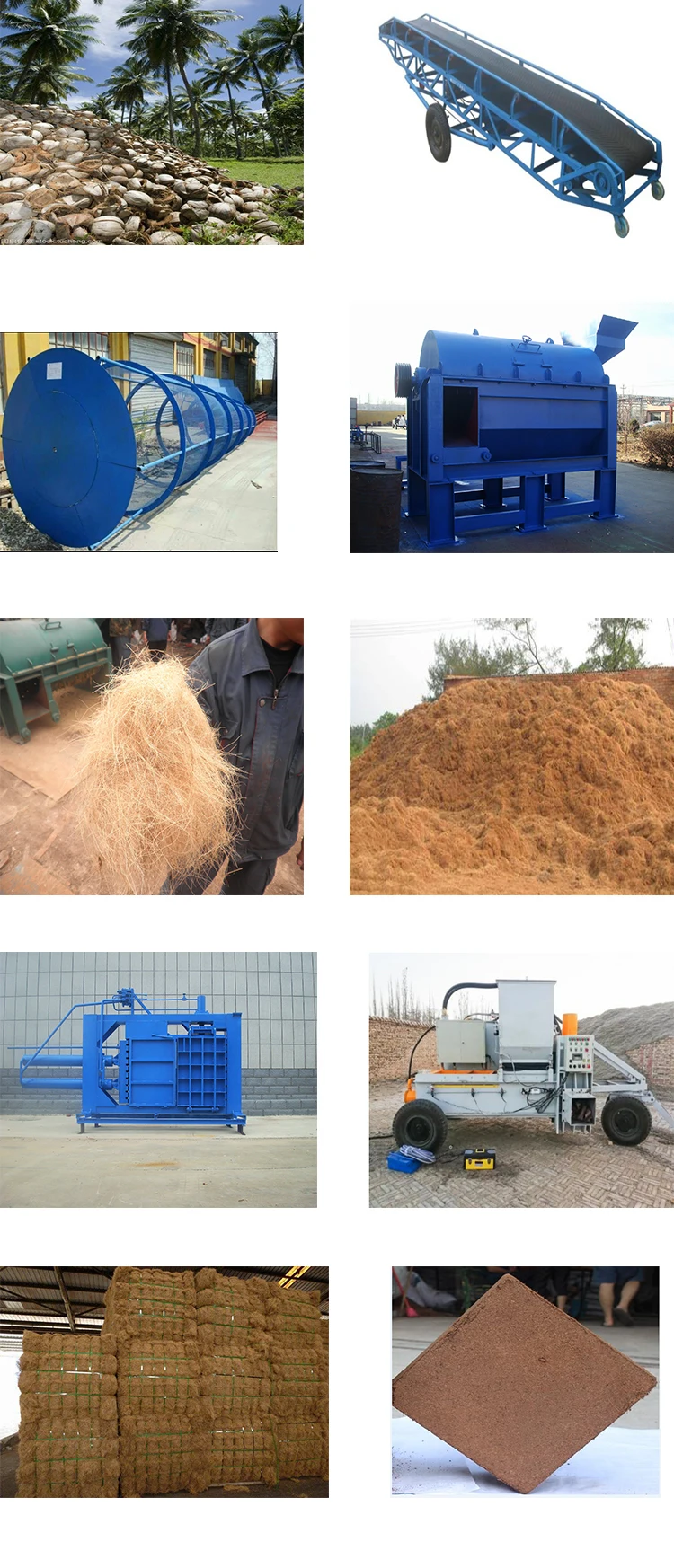 High Capacity Coconut Husk Decorticating Machine