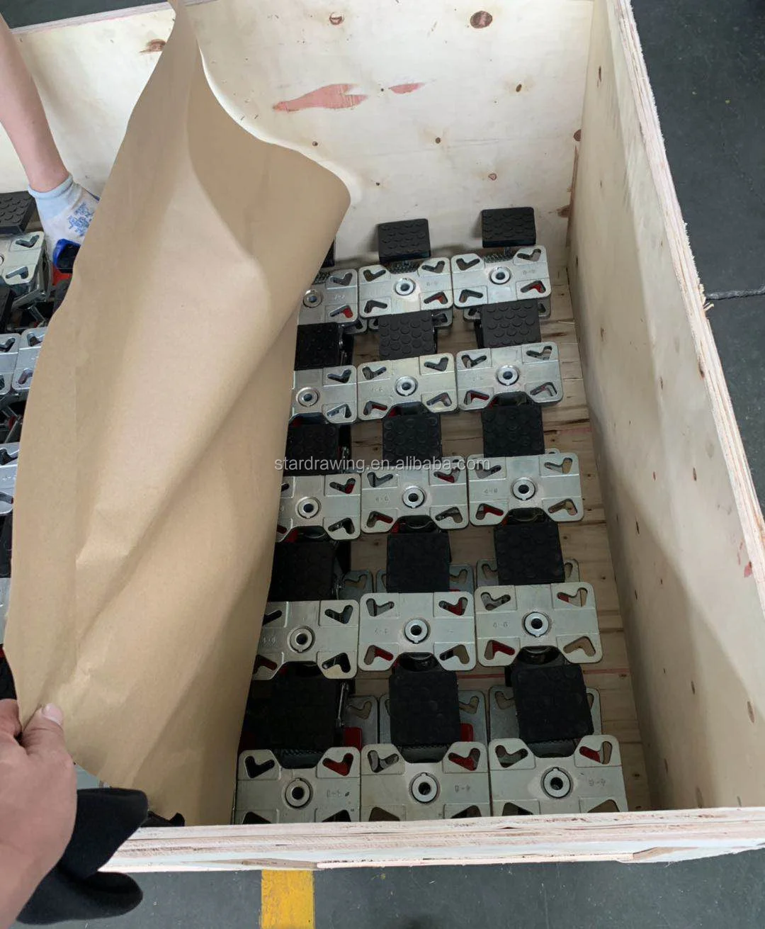 SS Heavy Duty Floor Lock Caster - Durable & Customizable