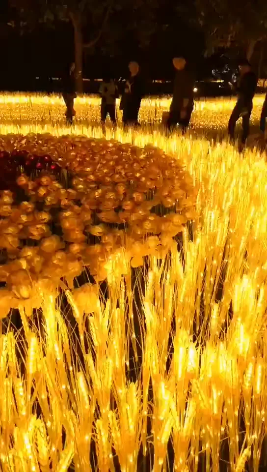 Plastic Led Wheat Grass Light Up Flower For Outdoor Decoration - Buy ...