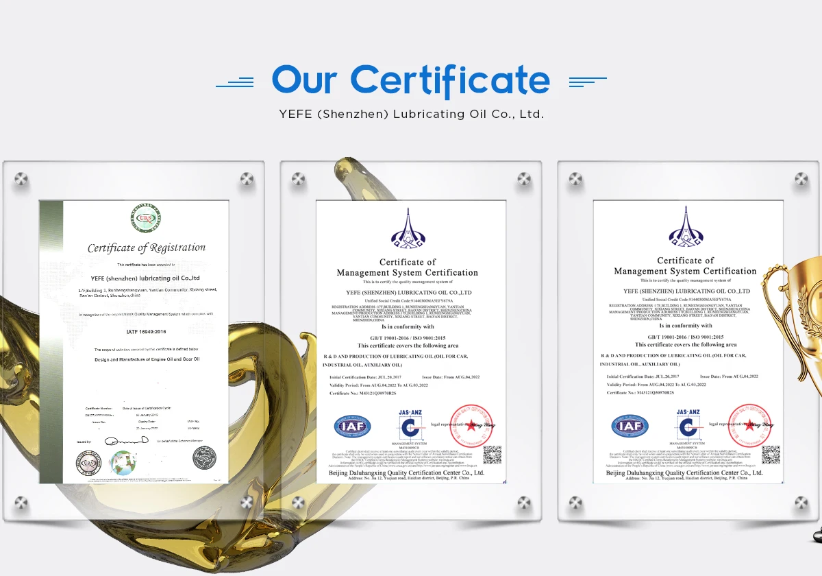 Company Overview - Yefe (shenzhen) Lubricating Oil Co., Ltd.