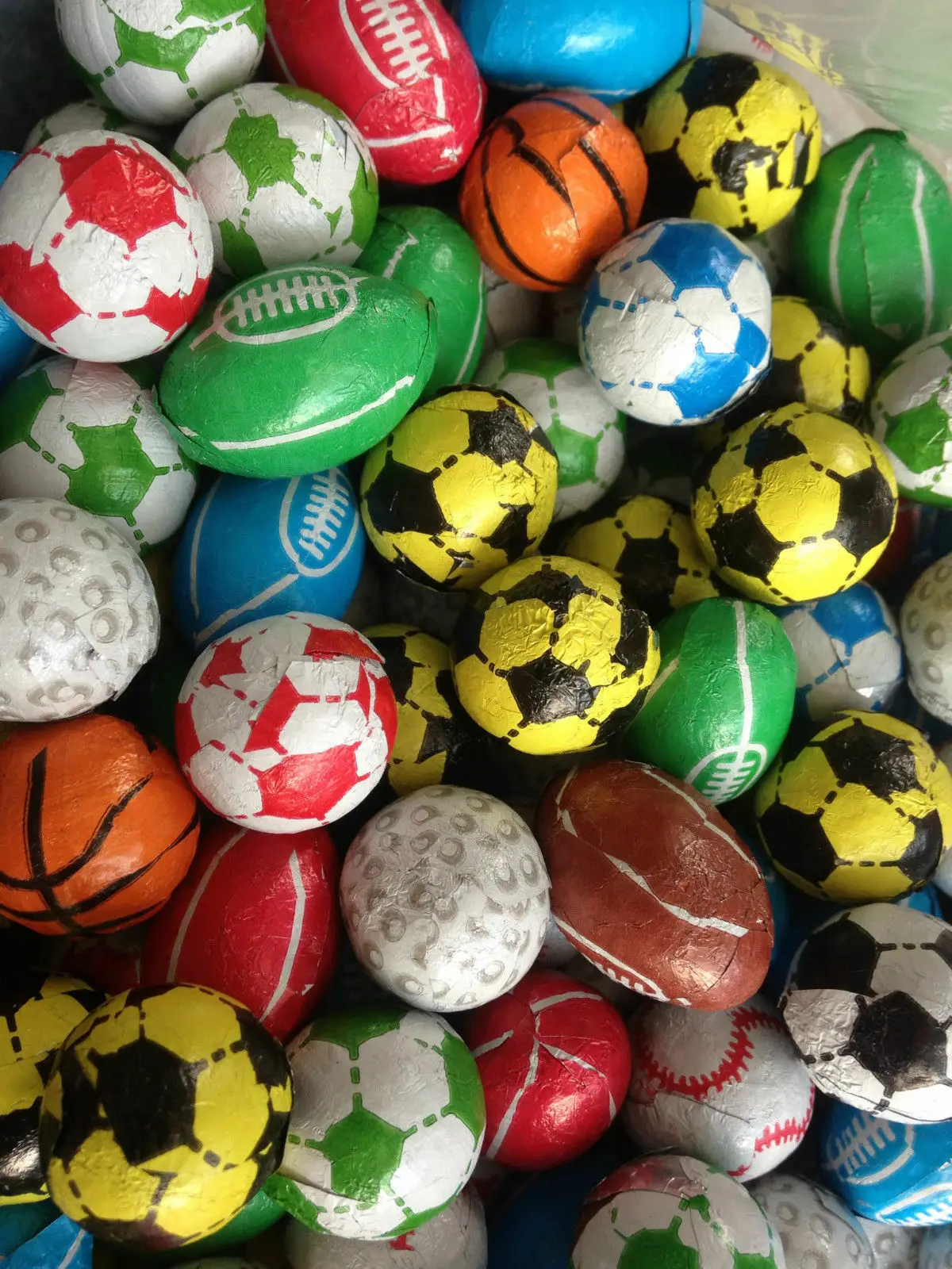 Aluminum Foil Wrapped Chocolate Sports Balls Wrappers - Buy Aluminum ...