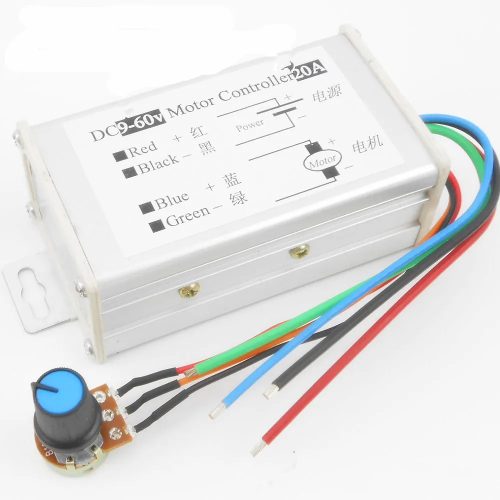 Taidacent PWM Variable 24V DC Motor Speed Control 12V-60V