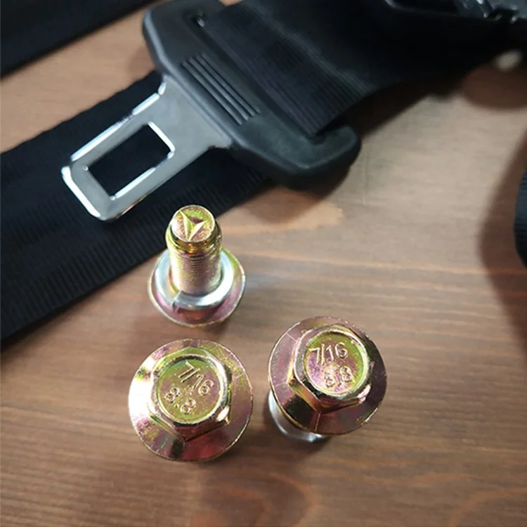 Universal Adjustable Seat Replacement Retractor Safety Belt 3point Elr ...