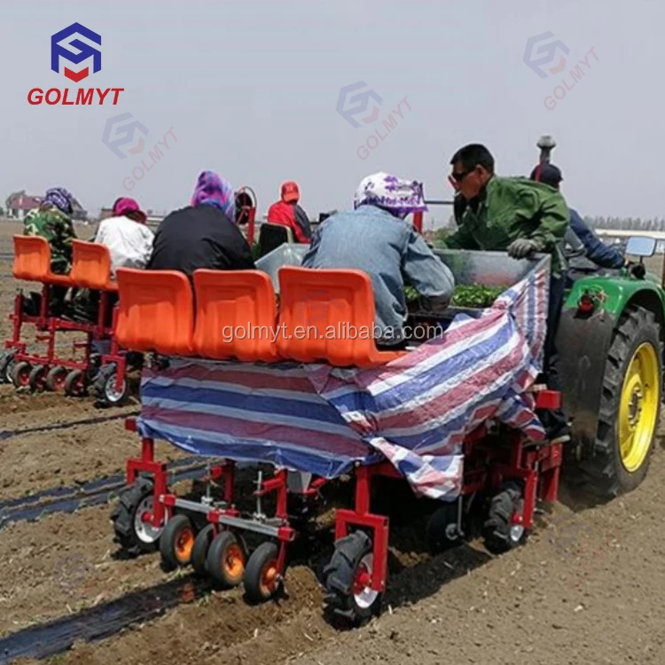 Rows Self-propelled Vegetable Seedling Transplanter Onion Planting ...