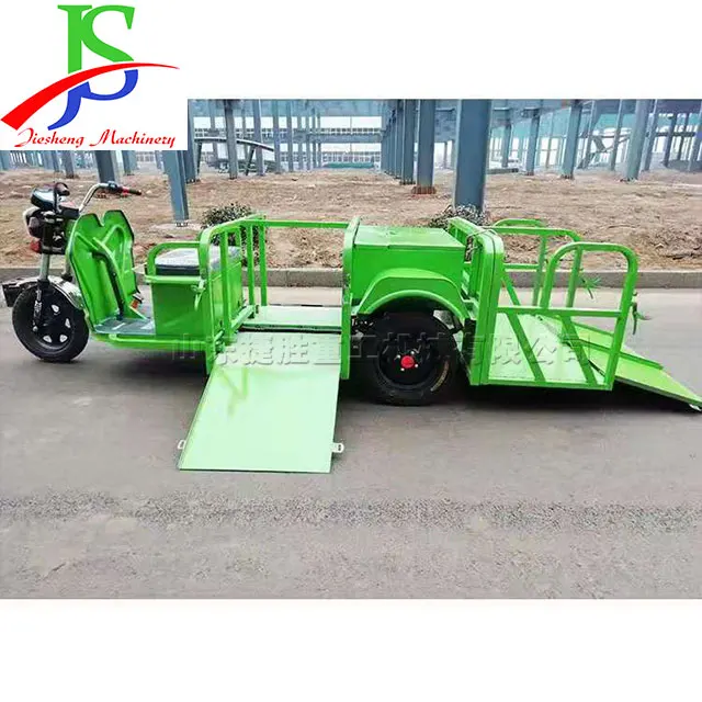Three Wheeled Sanitation Trash Can Transporter Electric Two Four Six ...