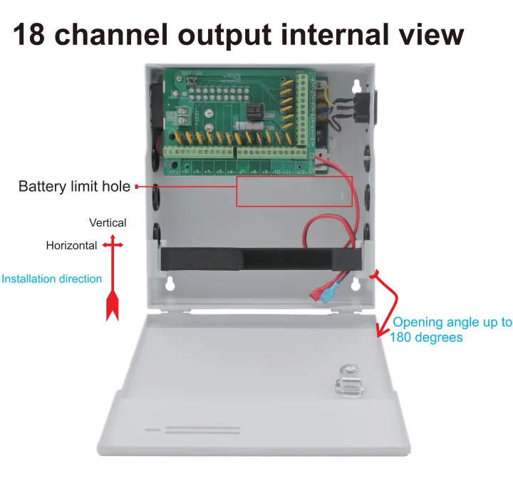 Top Sales Metal Box 12v 20a Cctv Power Supply Ups With Battery Backup ...