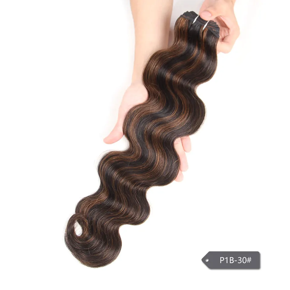 Piano Color Hair Weave Bundles Highlight Brown,Mixed Color Brown Blonde ...