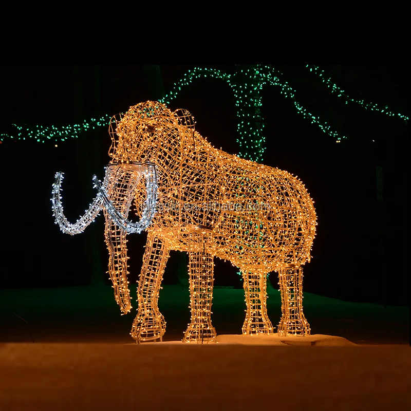 Outdoor Ip65 3d Led Christmas Wire Frame Motif Led Whale Sculptures For ...