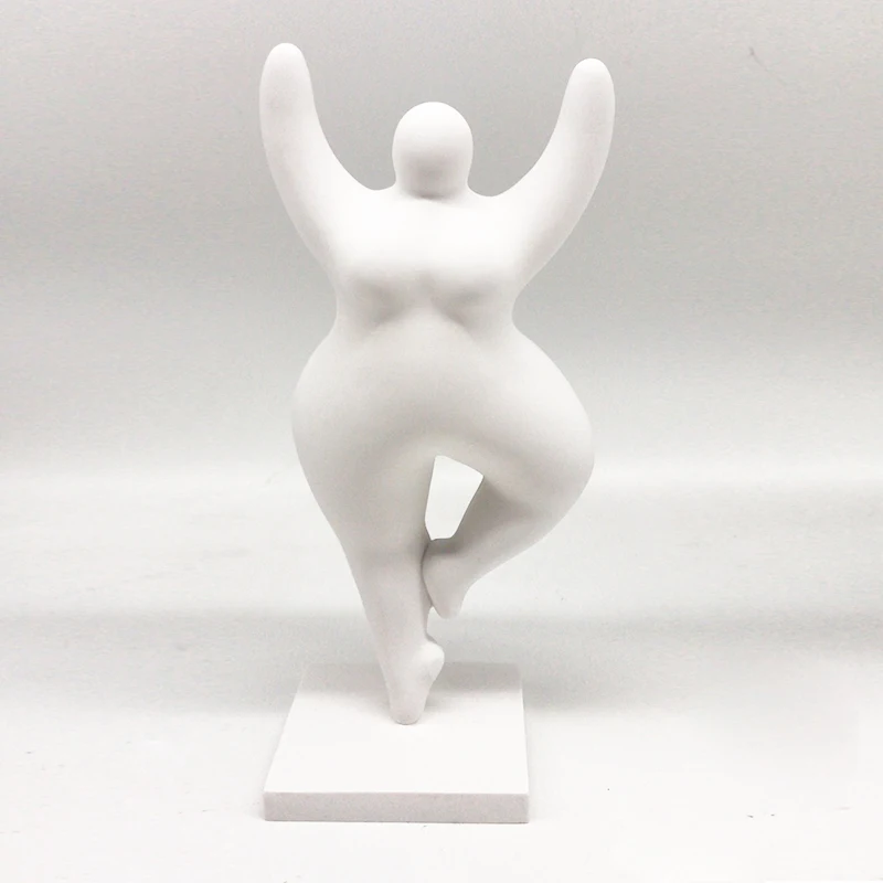 DIY Color Family Gifts - Resin Pure White Art Figurines