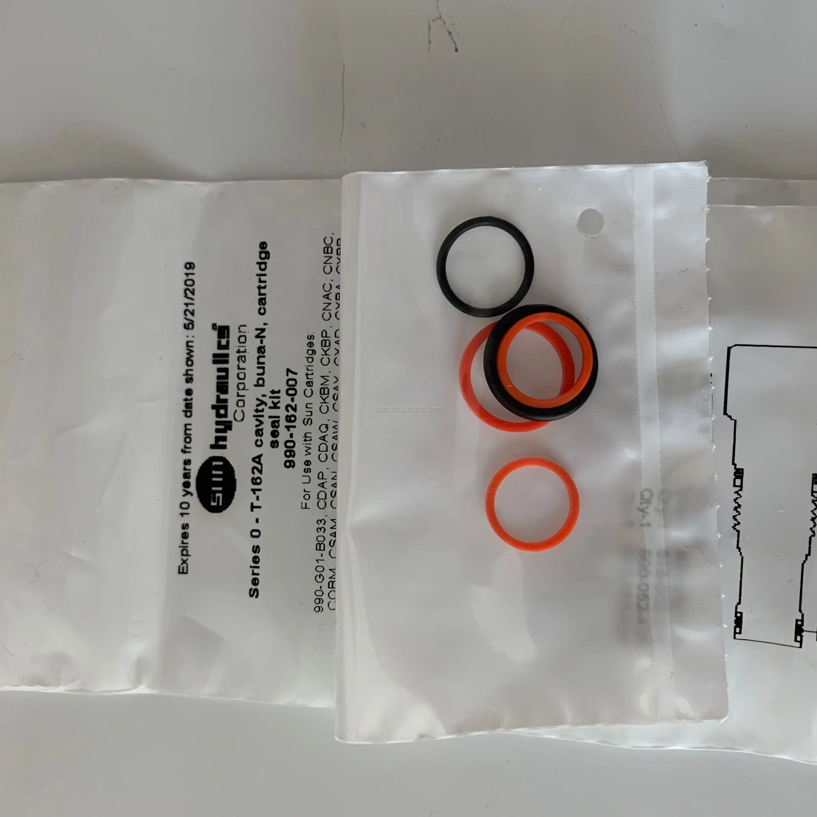 SUN Hydraulics Series 2 Seal Kit for High Pressure T-3A & T-5A Cavity ...