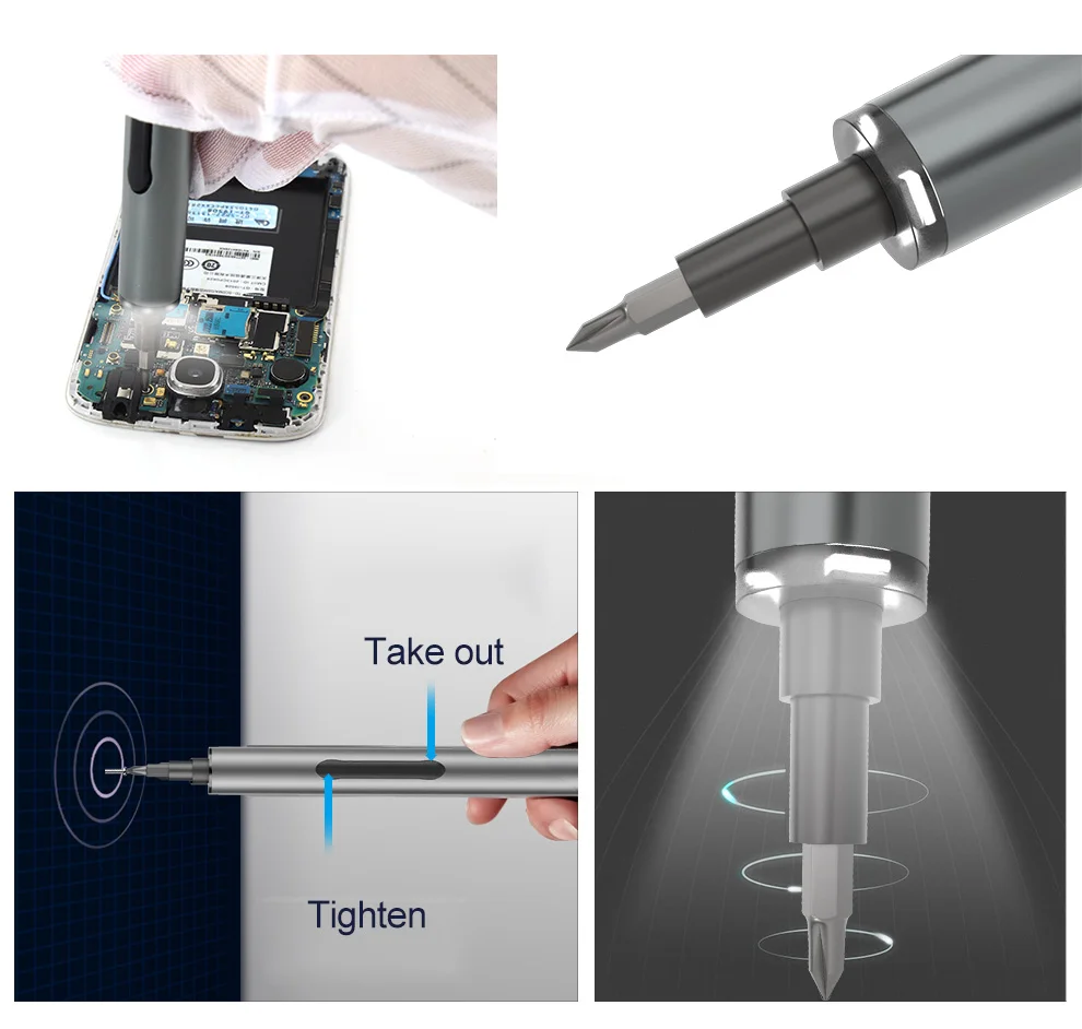 Mini Electric Screwdriver Pro Mini Cordless Small Electric Screwdriver ...