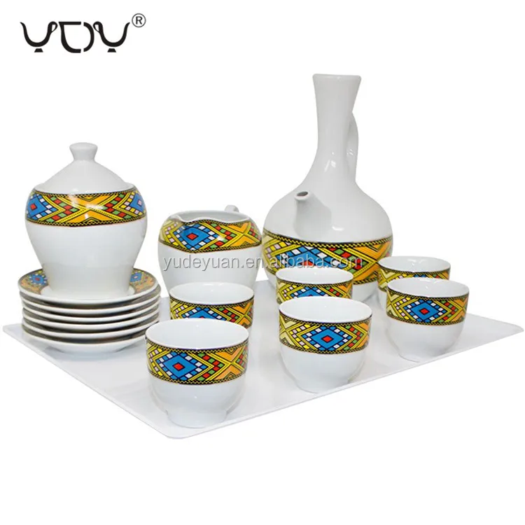 Wholesale 17pcs Saba Tilet Ethiopian Coffee Sets for Home