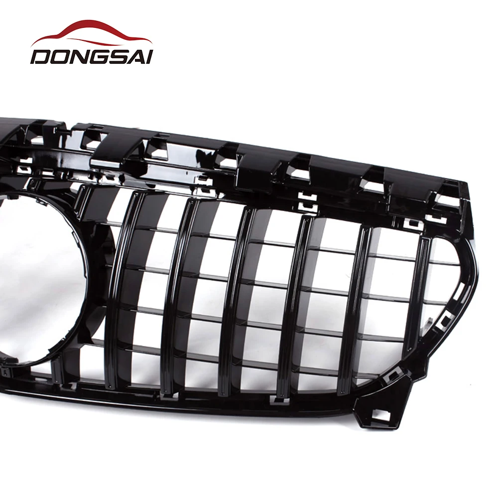 Abs Gloss Black Gt Style Car Front Bumper Mesh Grille Grill For ...