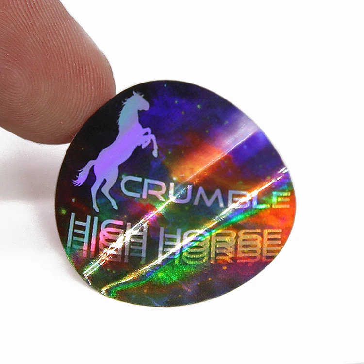 Custom Vinyl Laser Holographic Sticker Die Cut Sticker