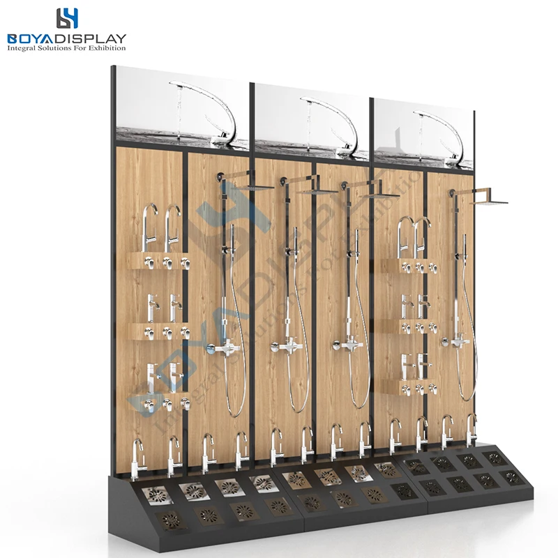 Factory Sale Customize Metal Faucet Display Rack Shower Head Tap Wash ...