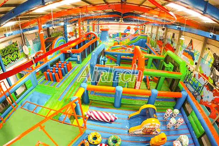 Fun World Giant Bouncy Castle With Slide Indoor Jumping Park - Buy ...