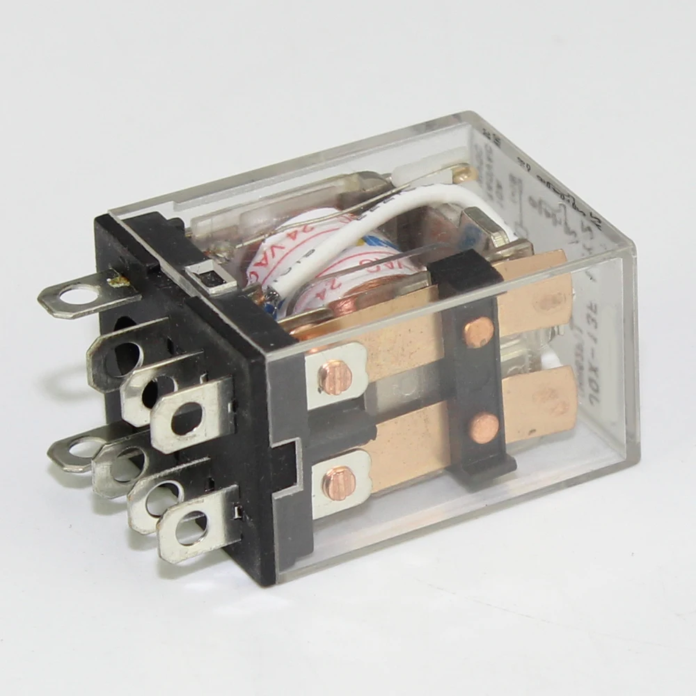 Electrical General Purpose Double Pole 8 Pin With Red Light Relay 12v ...