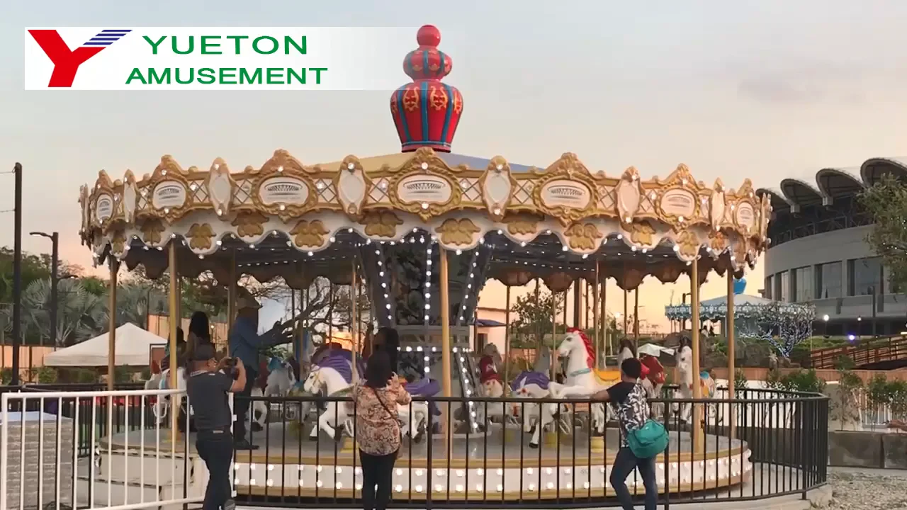 Kids Cheap Amusement Park Fairground Merry Go Round Carousel Horses ...