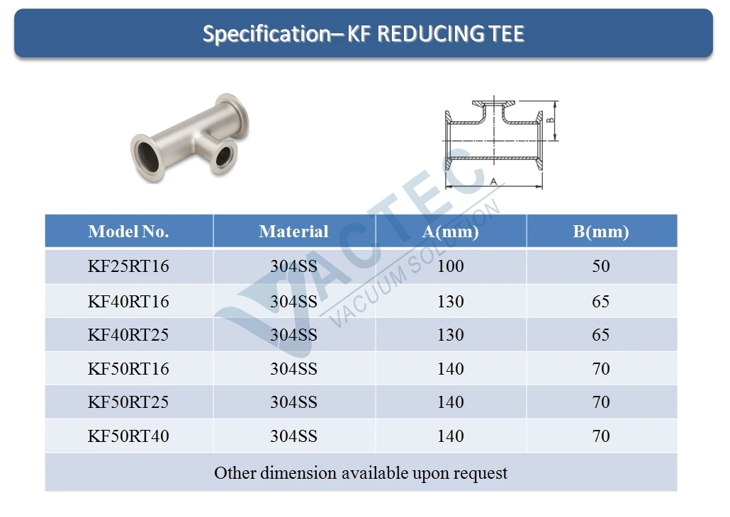 Kf Flange Stainless Steel Vacuum Flange And Vacuum Fitting Kf10 Kf16 ...