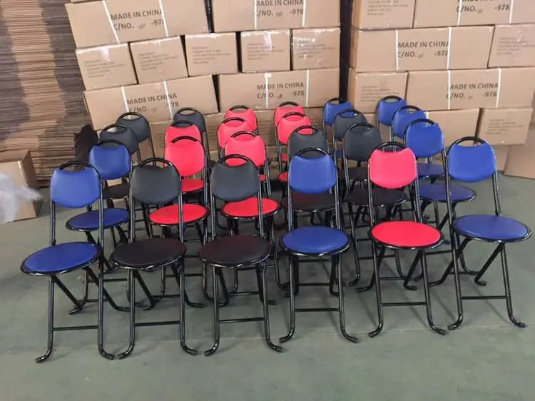 Metal Folding Chair Muslim Chair For Prayers Round Soft Seat Made In ...