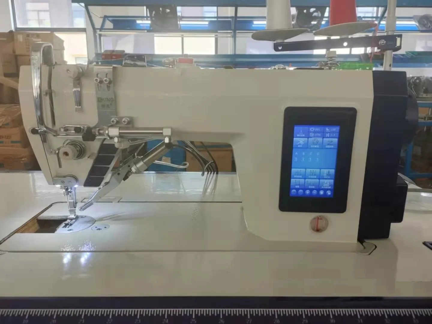 Qs-2020ac Maquina De Coser Step Motor Single Needle Touch Screen ...
