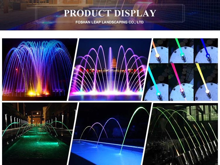 Laminar Flow Water Fountain - Dancing Jumping Jets Nozzles