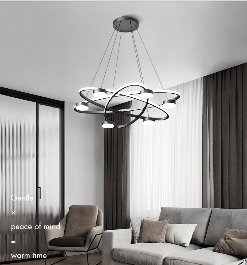 Circular LED Pendant Light - Color Changing Chandelier