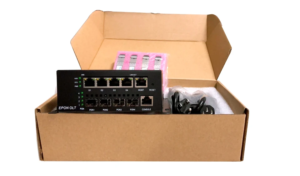 Hioso EPON OLT - 4port FTTH Mini OLT for FTTX Networks