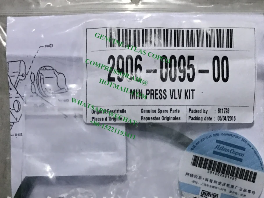 Atlas Copco Original Unload Valve Kit 2906095800 - Buy Atlas Copco ...