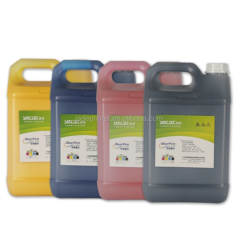Environmental Protection Starfire 1024 25pl Solvent Ink For Wit-color ...