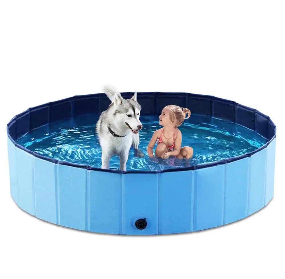 PVC Portable Dog Pool - Durable & Foldable Pet Bath Tub