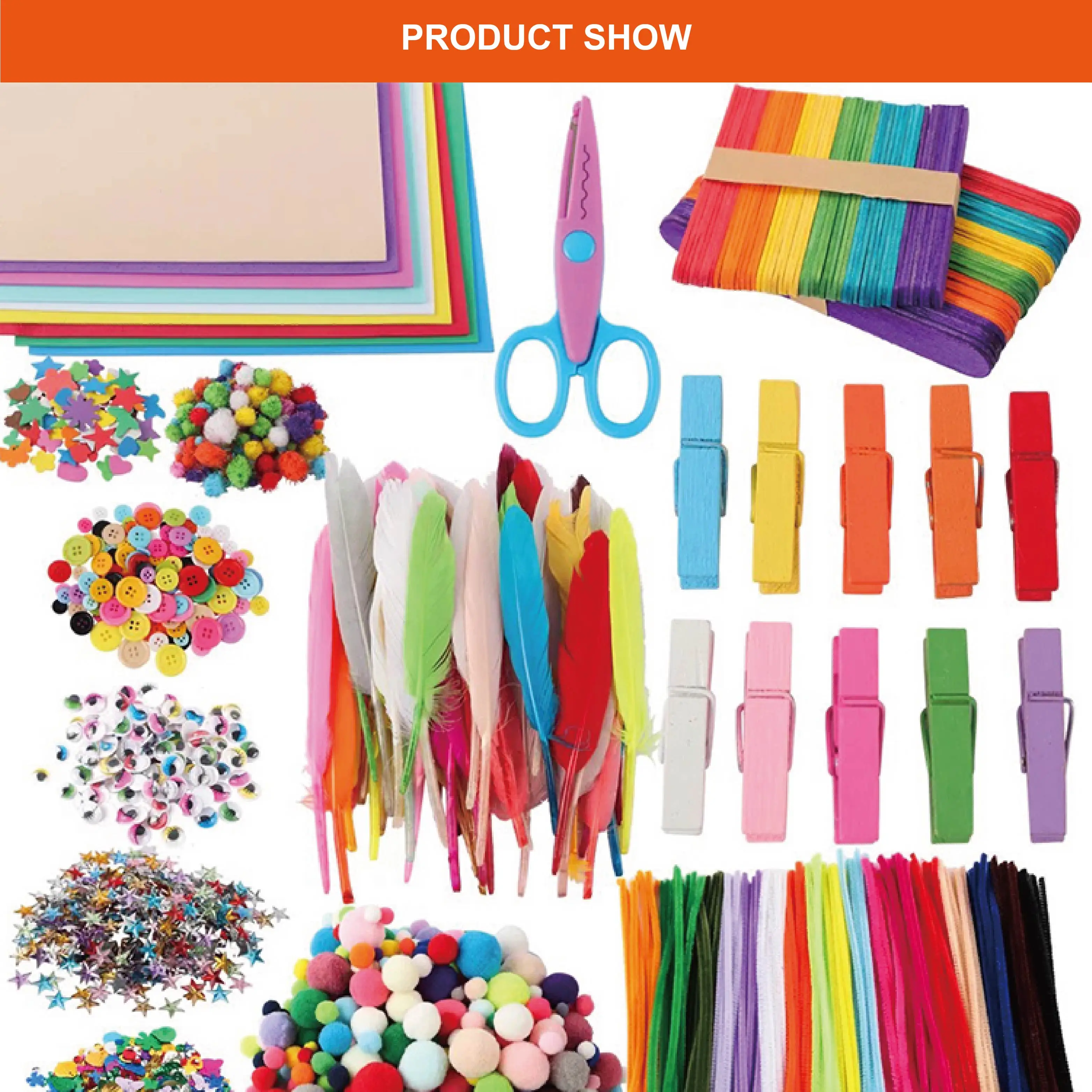 1000pcs Kid DIY Mage Craft Sets - Creative Fun & Learning