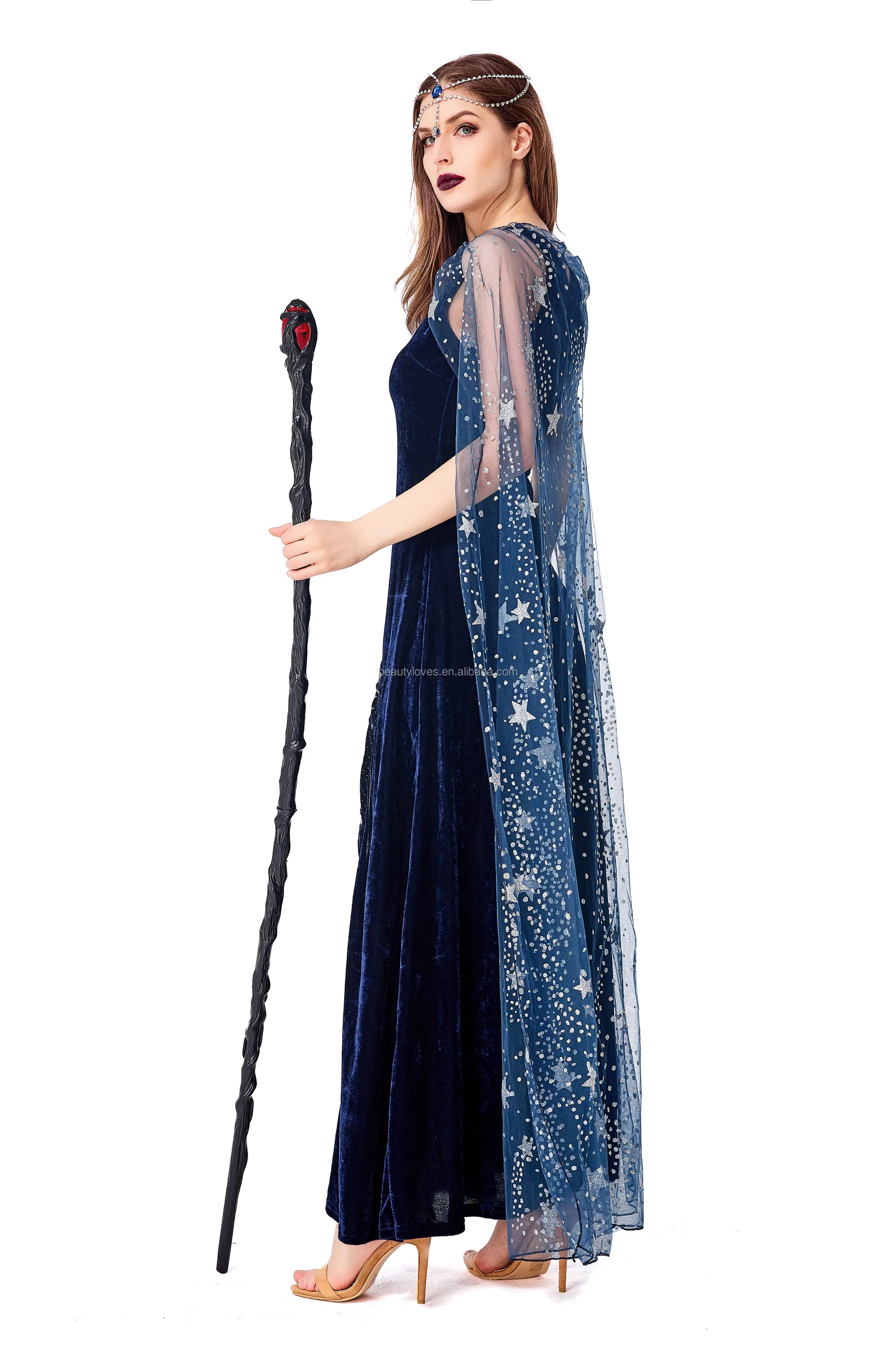 Womens Wicked Witch Enchantress Costume - Fairy Halloween Costume for ...