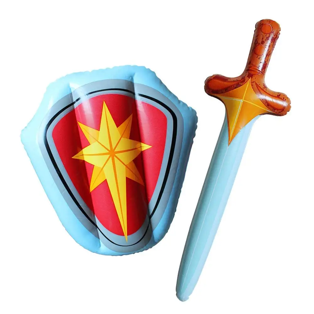 Factory Price Pvc Kids Toy Inflatable Sword Shield Warrior Weapons Toy ...