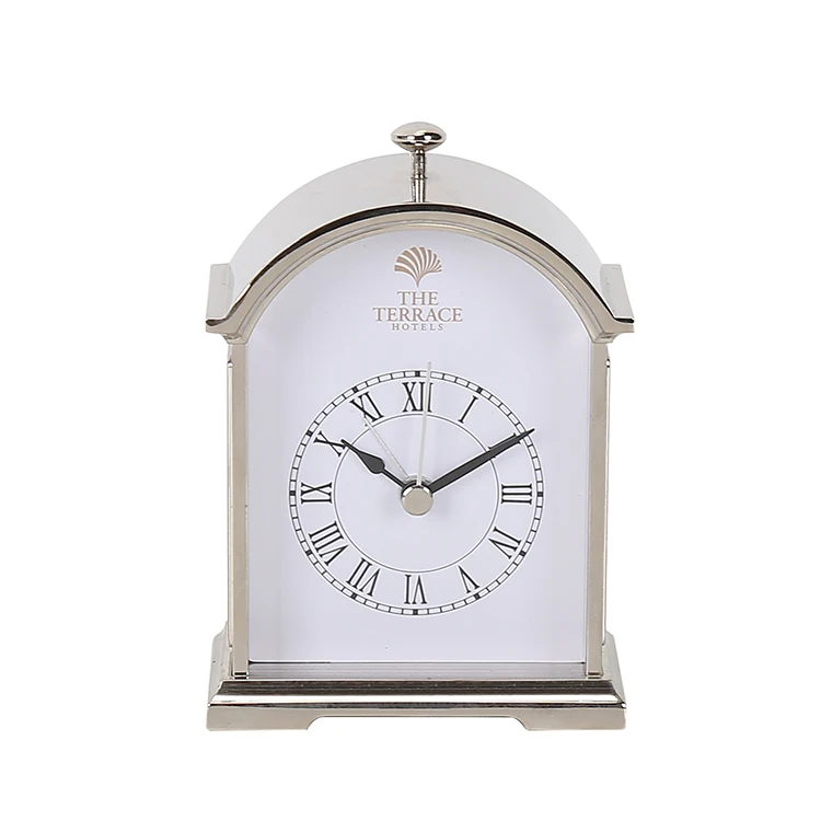 Silver Plated Travel Desk Alarm Clock - Buy Wood Alarm Clock,Travel ...