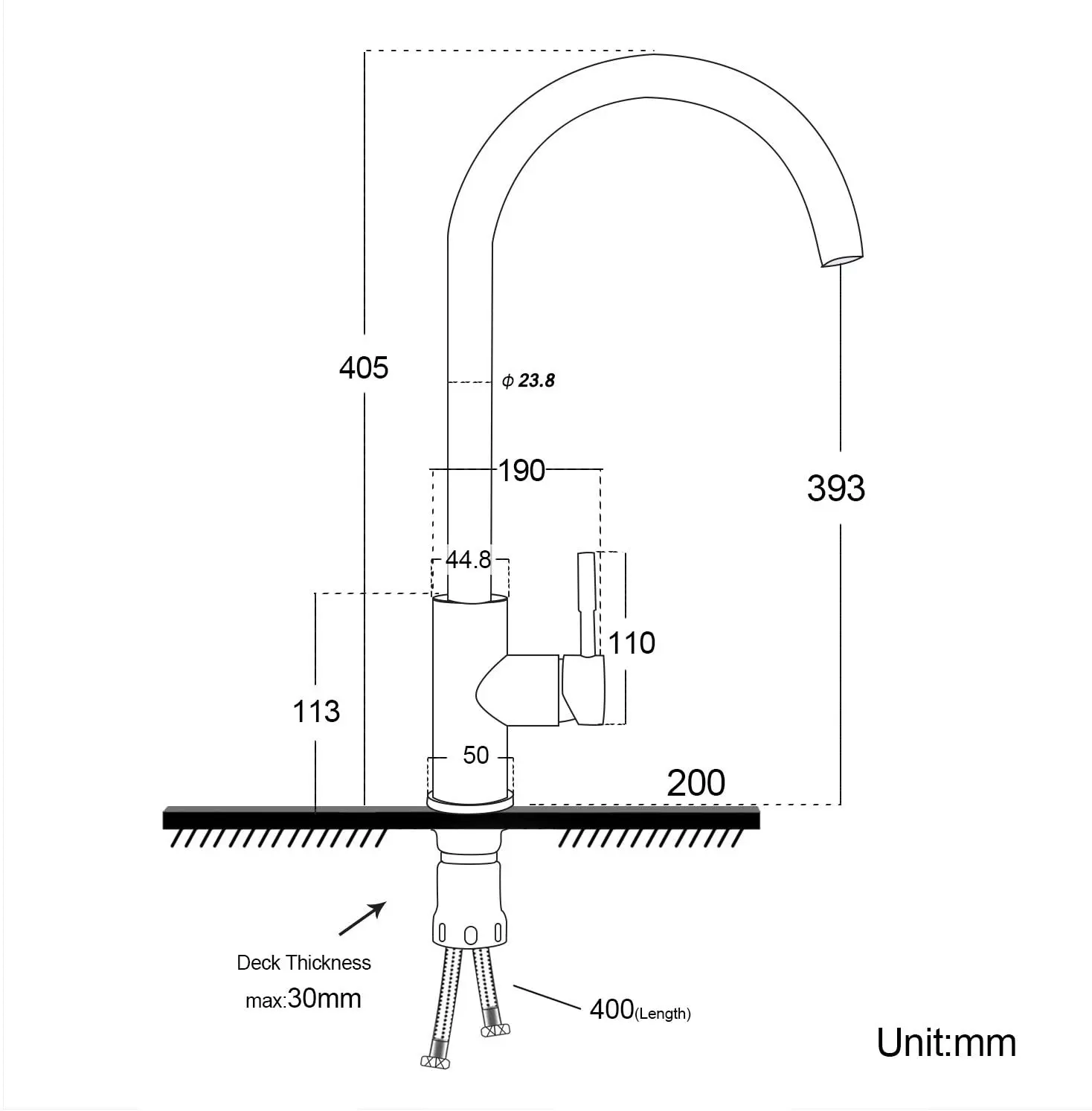 K010C Desk Mounted Stainless Steel Kitchen Sink Faucet| Alibaba.com