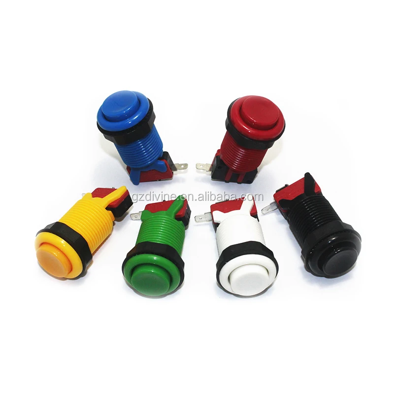 American Style Arcade Push Button - 12V Micro Switch