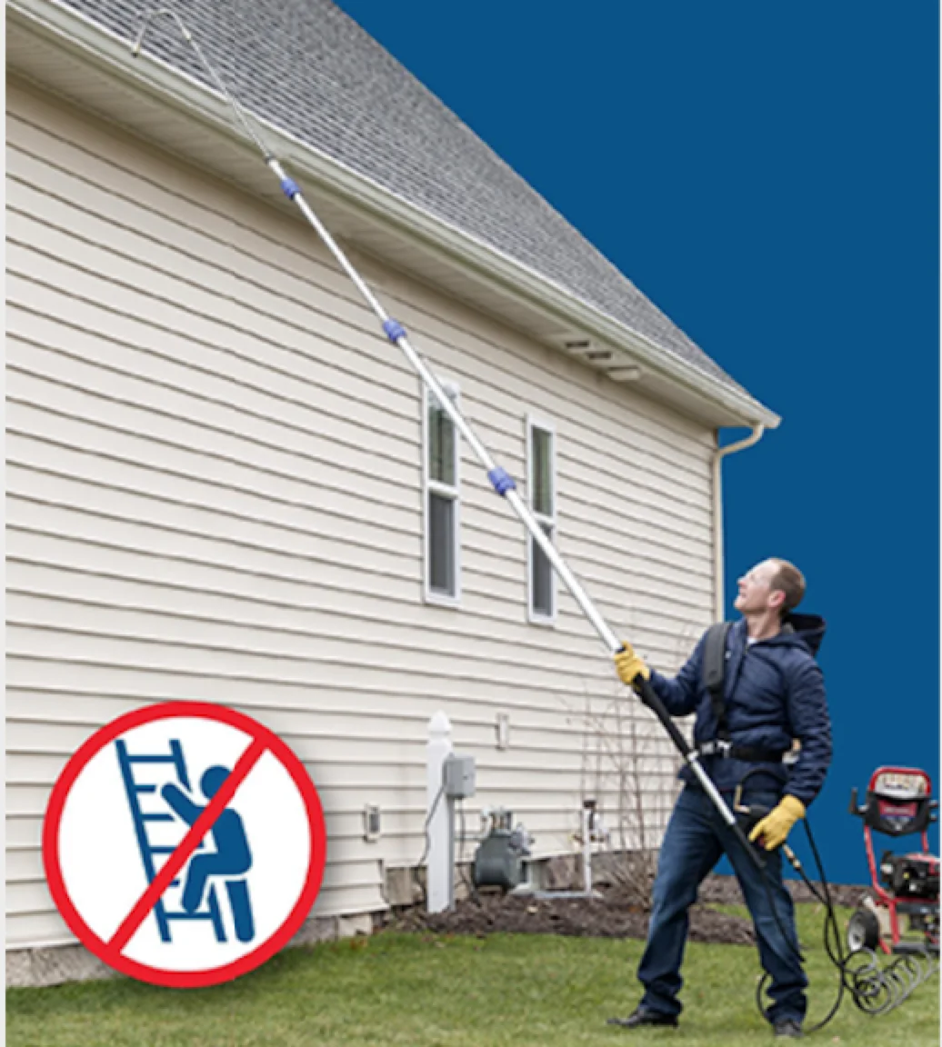 18 Ft Telescoping Pressure Washer Wand - 4000 PSI Power