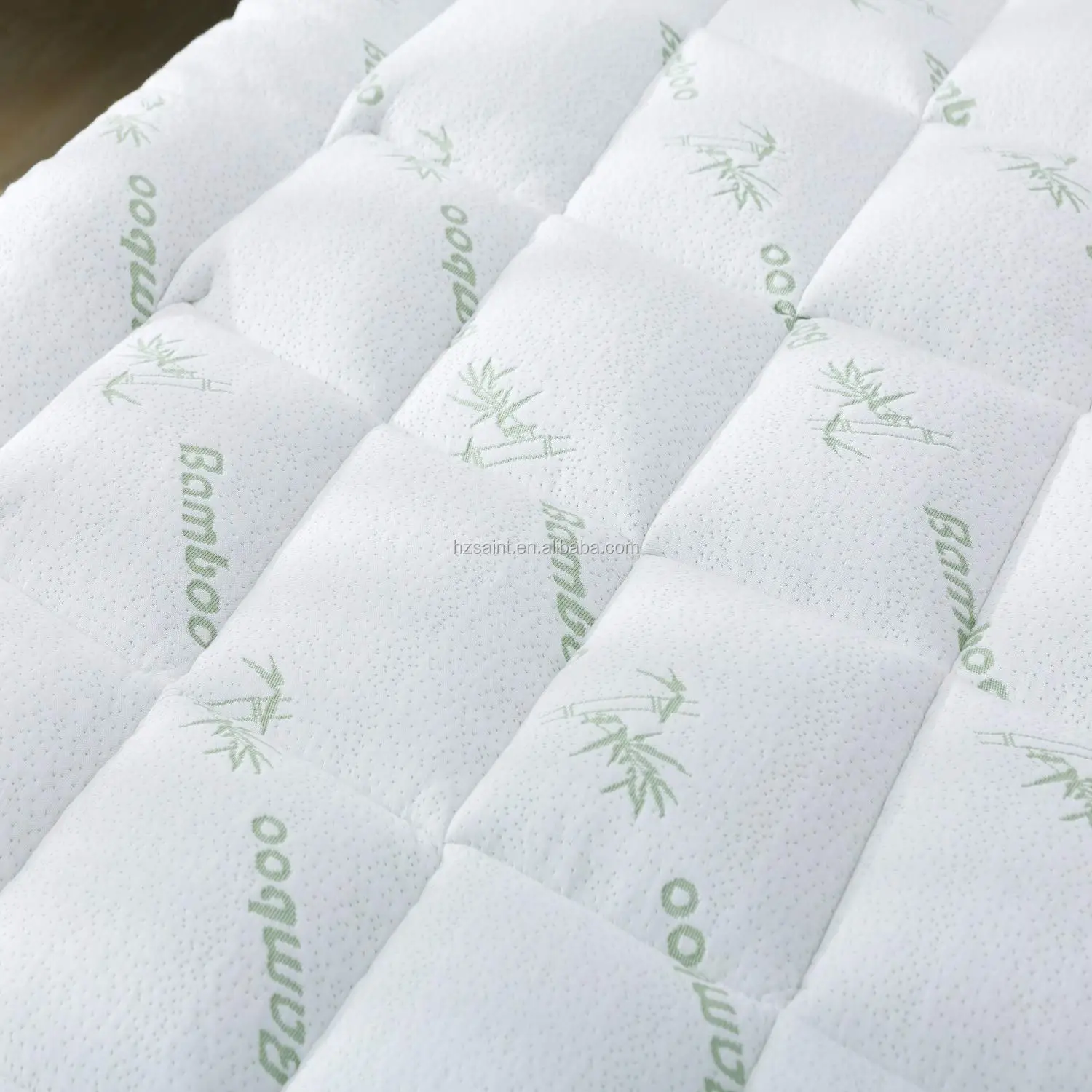 Luxury Bamboo Fiber Jacquard Waterproof Bed Protector Breathable ...