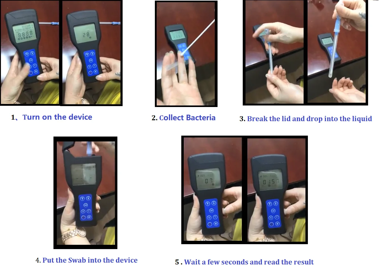 Handheld Top Quality Atp Meter And Atp Analyzer With Swabs For Surface ...