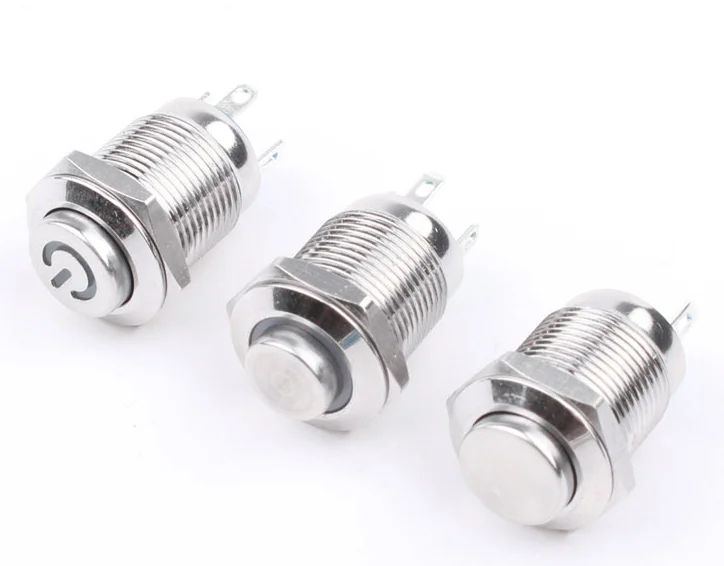 2pin 4pin 5pin 6 Pin Push Button Switch 8mm 10mm 12mm 19mm 22mm 25mm ...