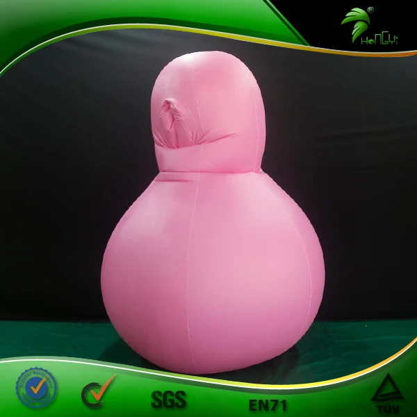 Hongyi Inflatable Suit - Pink Squeaky Snowman Bondage
