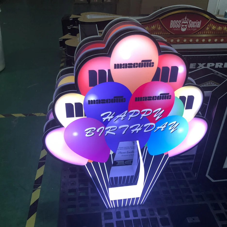 Vip Led Balloon Bottle Presenter Balloons Glorifier Display For Dj ...