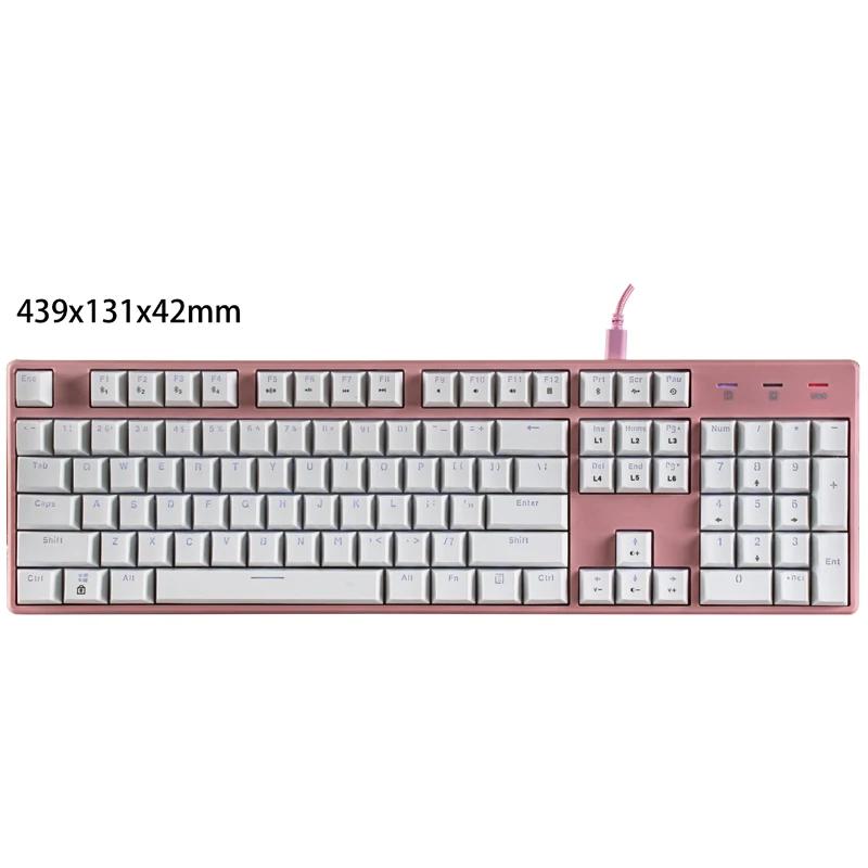 2020 New Pink Single Color Backlight Mechanical Keyboard - Buy ...