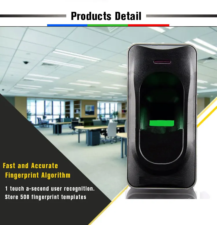 Zkt Fr1200 Ip65 Waterproof Smart Biometric Fingerprint Reader & Rfid ...