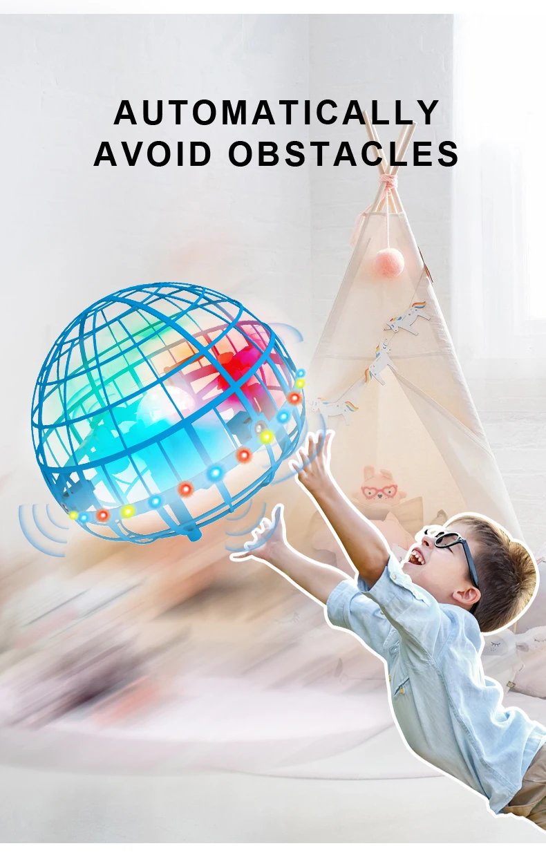 Hand Controlled Gesture Control Rc Ball Ufo Toys For Kids Interactive ...