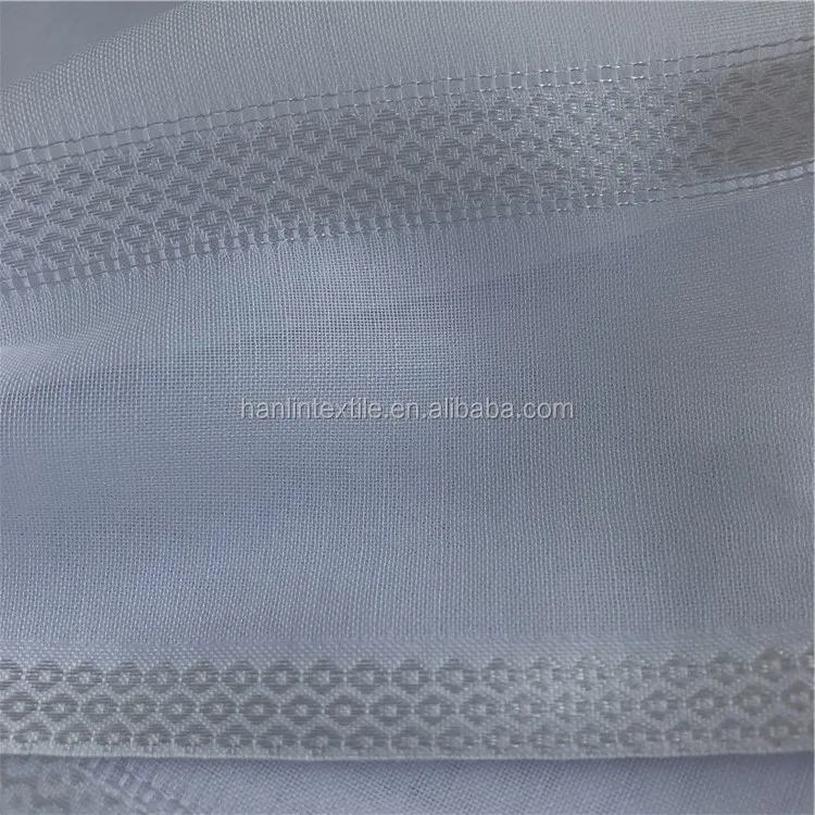 Custom 52'' 100% Jacquard White Ghutra Fabric for Arabic Wearing