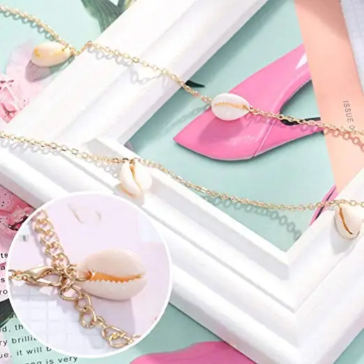 Seashell Waist Chain with Gold Shells & Tassel - Sexy Summer Jewelry