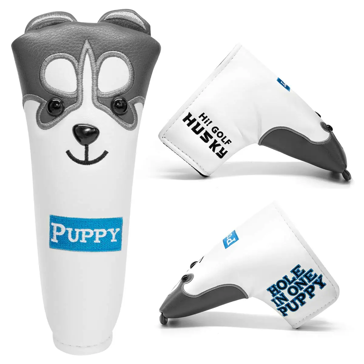 Factory Wholesale Lovely Husky Golf Putter Protect Cover With Magnetic ...