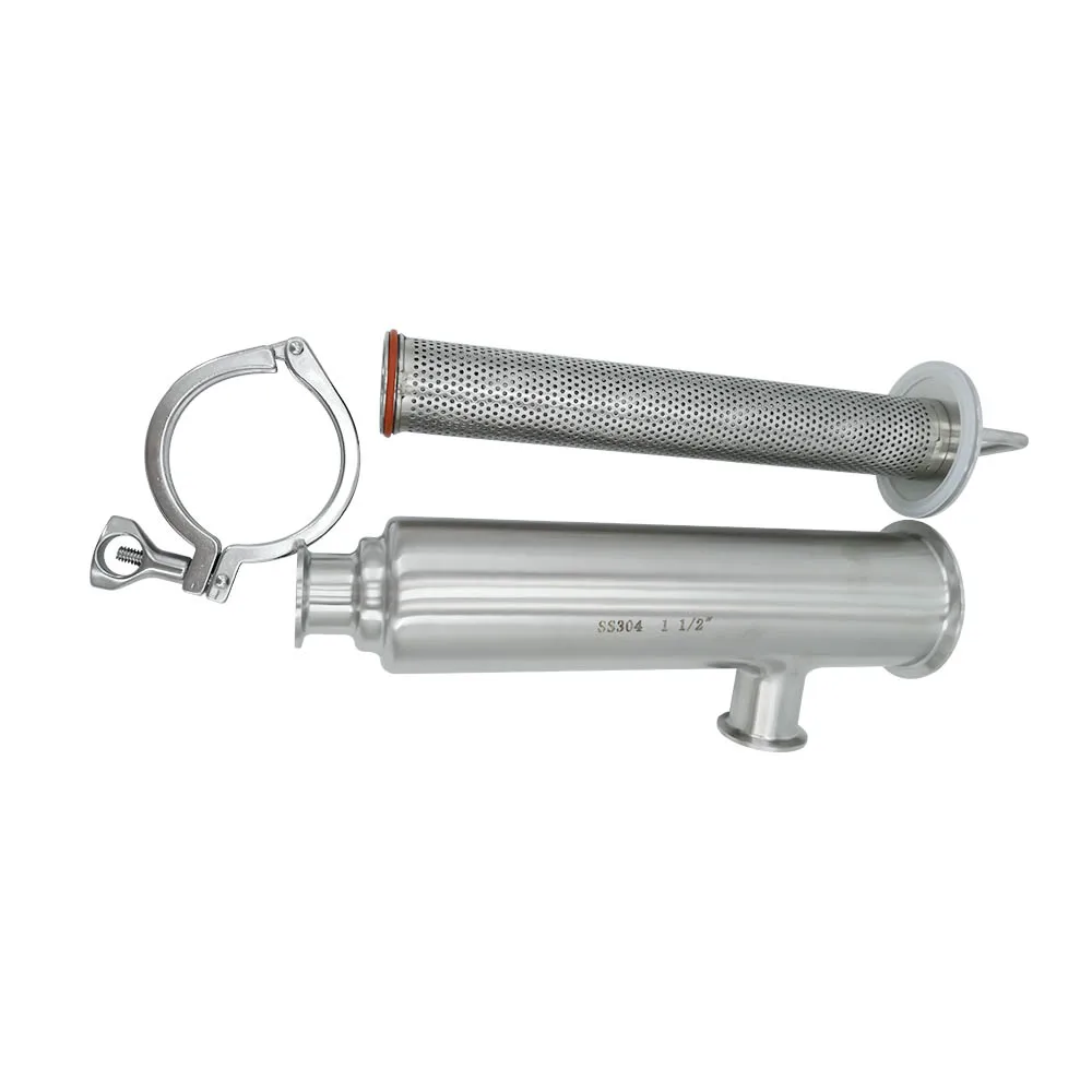 SS316L Sanitary Stainless Steel Straight Clamp End Angle Strainers ...